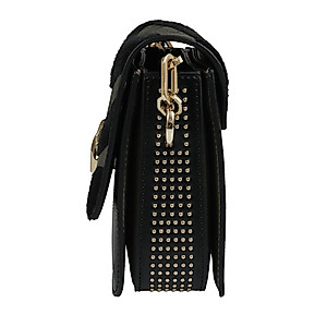 ROBERTO CAVALLI HXLPG6 999 Black/Olive Shoulder Bag for Womens