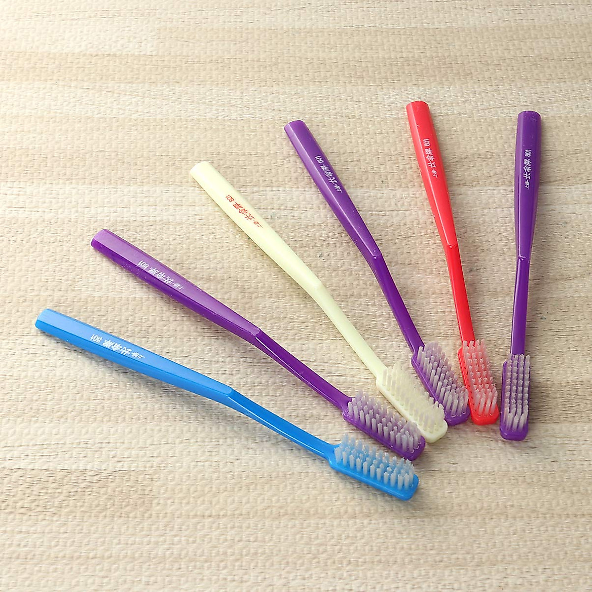12pcs Adult Manual Toothbrush Hard Tooth Clean Brush Pocket Toothbrush for Teeth Stain Clean(Random Color)