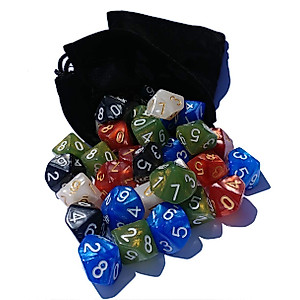 50 10-Sided Dice | 5 Sets of 10 D10