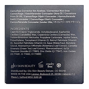 Glo Skin Beauty Oil-Free Camouflage Concealer - Correct and Conceal Imperfections, Blemishes & Dark Spots, Nourishing Makeup for a More Even Complexion (Golden)