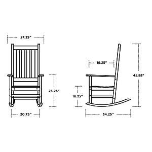 POLYWOOD® Vineyard Porch Rocking Chair (Sand)