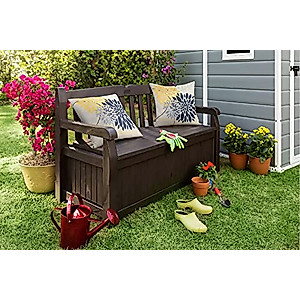 Pyonic Outdoor Throw Pillow Covers 18x18 Waterproof Pillow Covers Geometric Flower Pillow Case Farmhouse Summer Square Cushion Cover for Patio,Garden,Balcony,Set of 2 (Yellow, 18 x 18-Inch)