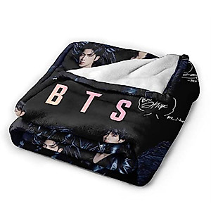 Fleiyd Kpop Fan Kpop Dynamite Throw Blanket Ultra Soft Flannel Blankets Home Furnishing Blanket Sofa Blanket 50 inches X40 inches