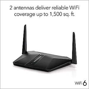 NETGEAR Nighthawk 4-Stream AX4 Wi-fi 6 Router (RAX40) – AX3000 Wireless Speed (Up to 3 Gbps) | 1,500 Sq Ft Coverage