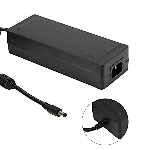 BINZET AC to DC 12V 10A 120W Power Supply Adapter Converter Regulator, 5.5mm x 2.1mm DC Plug, 12Volt 10Amp Wall Power Plug for DC12V 5050 5630 Flexible LED Strip Lights