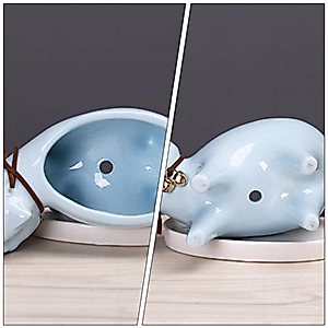 Vaguelly Succulent Pots Ceramic Planter Cat Ceramic Flowerpot Ceramics Plant Decorations Succulents Flower Pot Ceramic Succulent Planter Pots