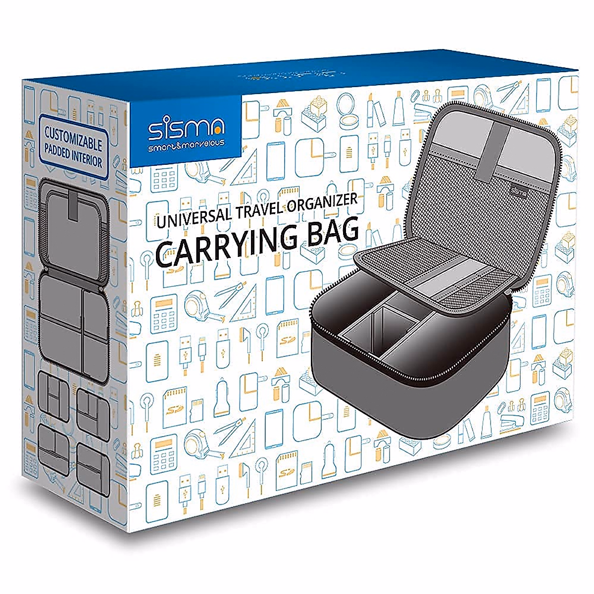 sisma 64 Games Case for Nintendo 3DS DS Game Cards (Black) + Nintendo Gameboy Games Organizer (Grey)