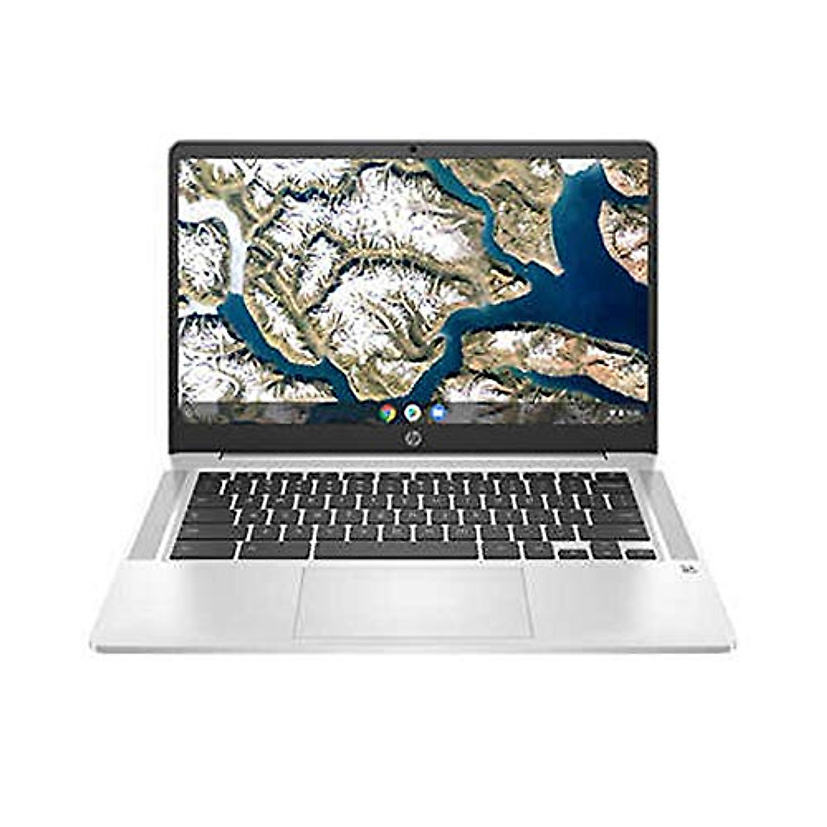 HP 2022 Chromebook Bundle 14" FHD Laptop Computer, Intel Celeron N4000, 4GB RAM, 64GB eMMC, Intel HD 600 Graphics, B&O Audio, HD Webcam, Sleeve and Mouse, Chrome OS, Grey, 32GB SnowBell USB Card