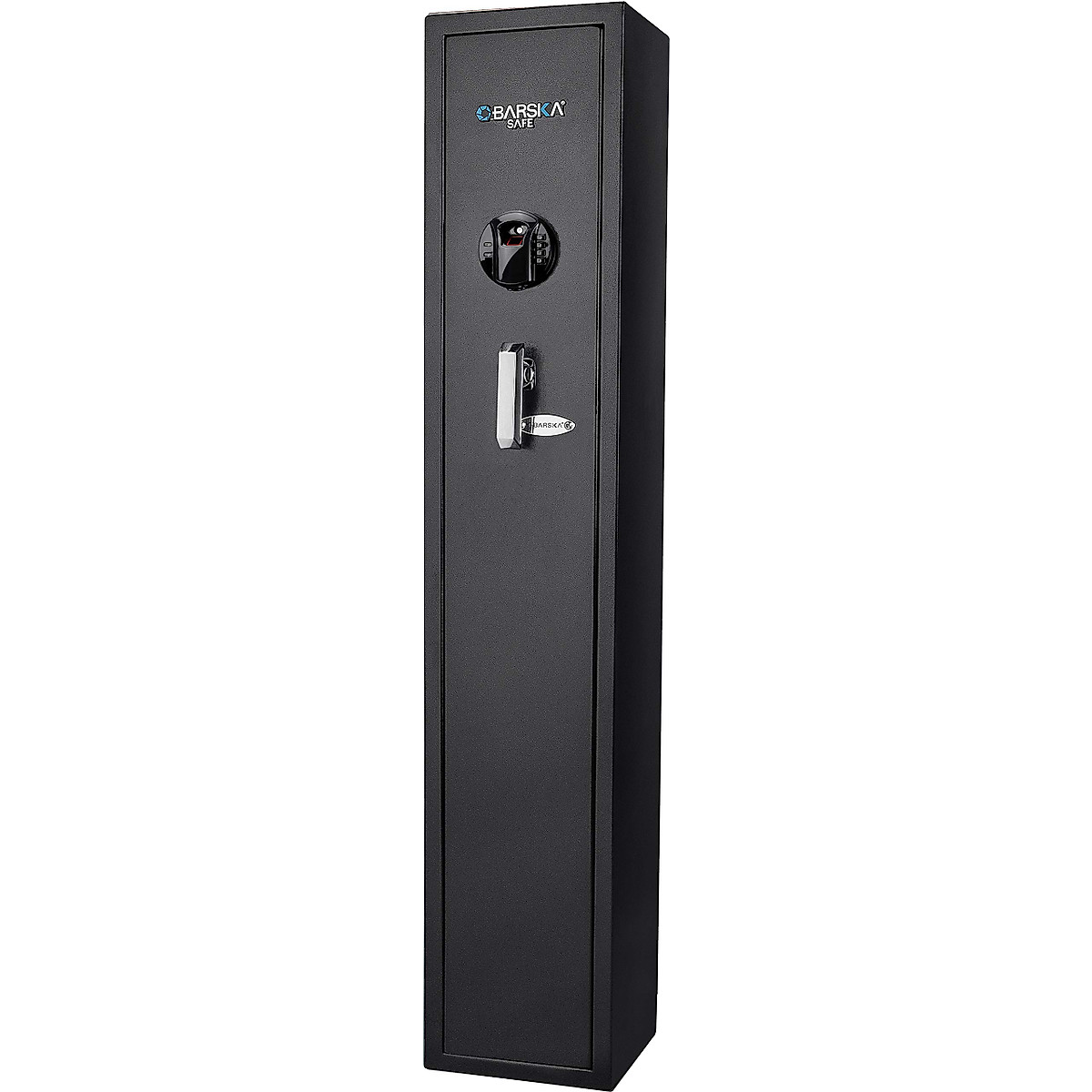 BARSKA New Large Quick Access Biometric Rifle Gun Safe Cabinet 9.8 in x 8.6 in x 52.17 in