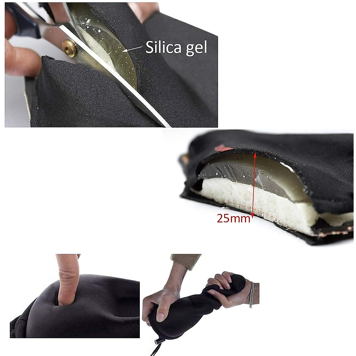 HENGHENG Bike Seat Cover Gel Memory, Oversize Soft Comfort Bike Seat Cushion, Fits Spin, Exercise, Stationary, Cruiser Bikes, Soft, Indoor Cycling, for Women Men Comfortable Bike Seat Cover