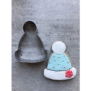 LILIAO Winter Holiday Christmas Cookie Cutter Set - 4 Piece - Ugly Sweater, Stocking, Hat and Mitten Fondant Biscuit Cutters - Stainless Steel