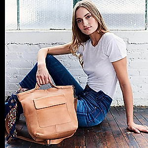 Latico Leathers Bianca Leather Tote Bag for Women (Brown) - Made From 100% Authentic Leather Handcrafted by Artisans - Top Handle Crossbody Bag Versatile Women Purses and Handbags for Work & School