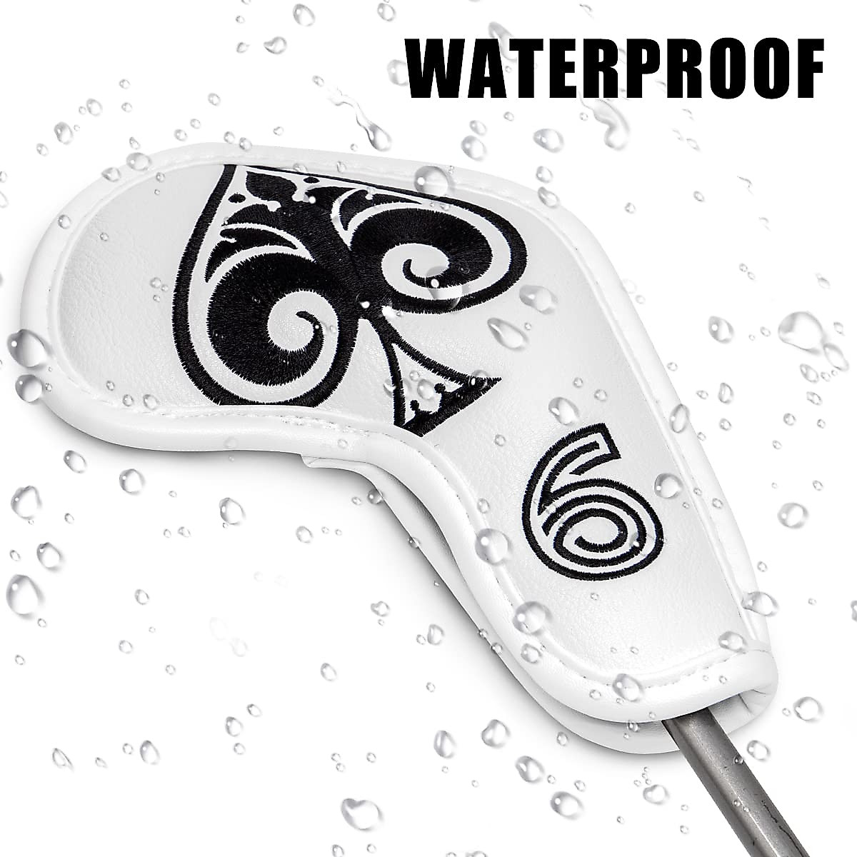 Golf Iron Cover Golf Club, iron Club Head Covers Headcovers fits for Ping, Taylormade Mizuno, Golf Iron Accessories for Men/Women