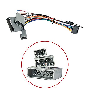 16pin Car Radio Stereo Power Retrofit Harness Wire for for Honda CRV Civic Odyssey 2006 07 08 09 10 with Radio Antenna Adapter Steering Wheel Control