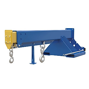 Vestil LM-1T-8-24-HBE-TP Steel Hydraulic Telescoping Boom 24 in. Fork Pocket Center 8,000 Lb. Capacity