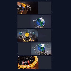 MISINI Solar Systm Building Kit,865/pcs MOC CADA Master C71004W Bricks for Kids and Adults,Contains Moon Earth and Sun Orrery Model（Designer: JK Brickwords）