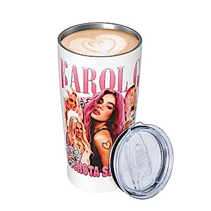 Kiserjens Stainless Steel Insulated Tumbler Vacuum Water Bottle Travel Cup Coffee Mug With Straw,Lid and Brush 20 oz