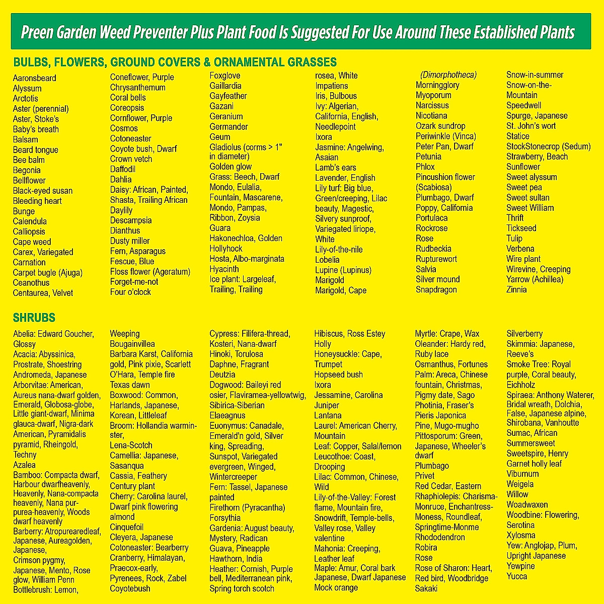 Preen Garden Weed Preventer Plus Plant Food - 31.3 lb. - Covers 5,000 sq. ft.