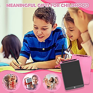 LCD Writing Tablet for Kids, 10 Inch Doodle Board Drawing Pad for Kids Drawing Tablet Toys for 3-6 Years Old Girls Boys, Pink