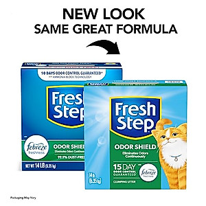 Fresh Step Odor Shield Clumping Litter With Febreze Freshness, 14 lb. Box