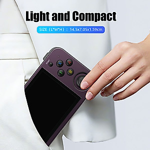 RG353M Handheld Game Console Built-in 64G Card 4452 Games, Aluminum Alloy Shell and 3.5 inch IPS Multi-Touch Screen,Dual OS Android 11 and Linux Support 5G WiFi 4.2 Bluetooth Streaming and HDMI