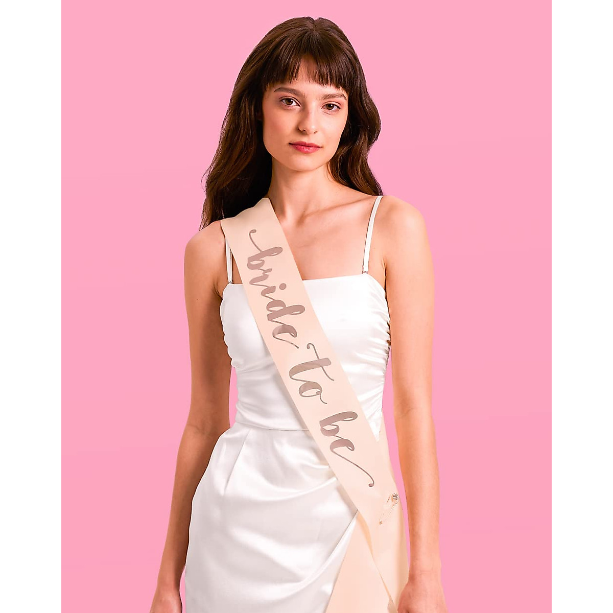 xo, Fetti Rose Gold Bachelorette Party Sash - Bride To Be | Bachelorette Party Decorations - Sash for Bride | Bridal Shower Gift | Engagement Party Decoration | Bach Favor