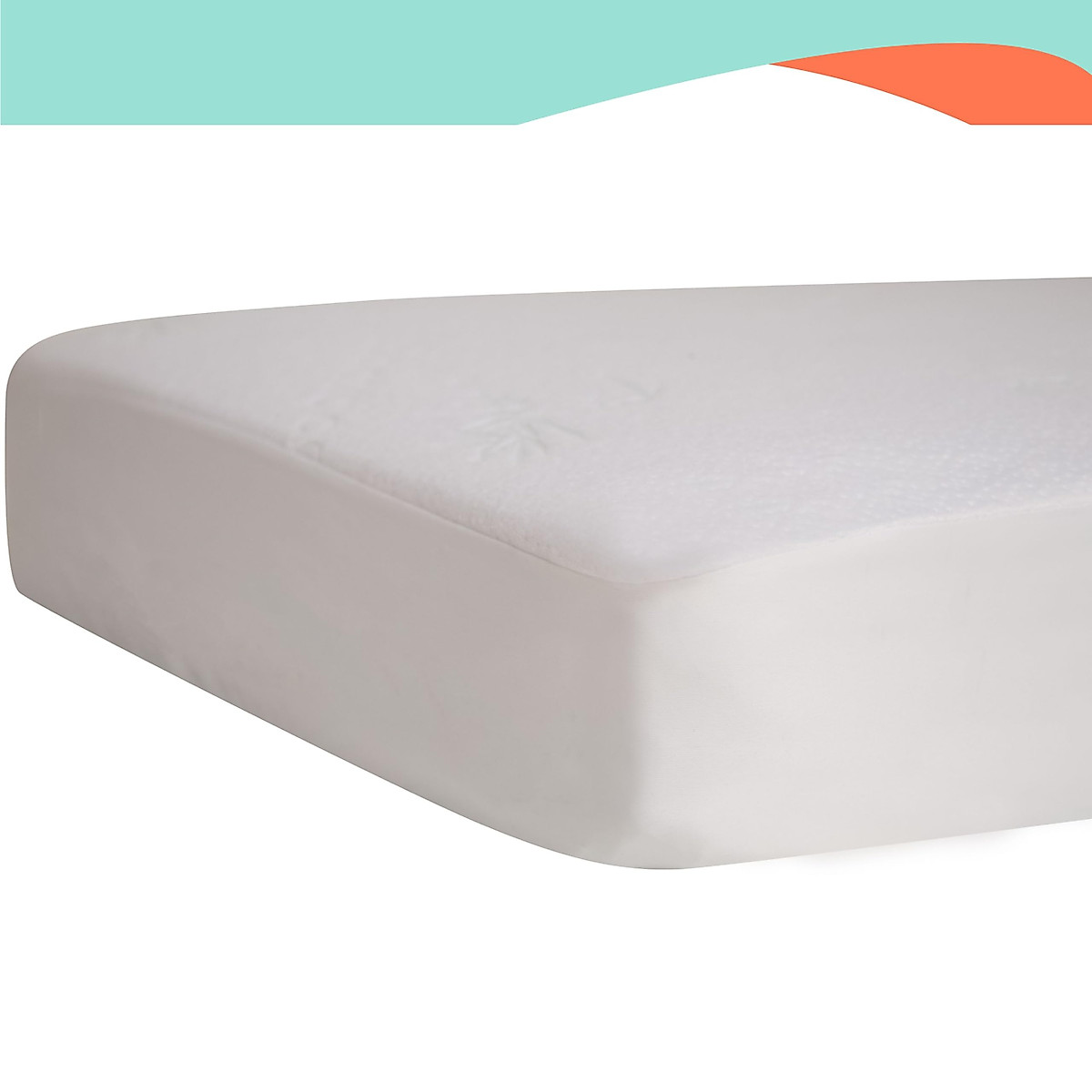 Bamboo Rayon Baby Crib Mattress Protector - Waterproof Breathable Cooling Fitted Mattress Cover 28x52 inches (Single Pack)