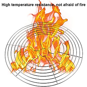 Universal Gas Stove Support, Stove Pan Stand,Gas Stove Rack,Convenient Round Gas Stove Stand Stainless Steel Gas Stove Rack Durable Small Pan Support Rack for Home Kitchen