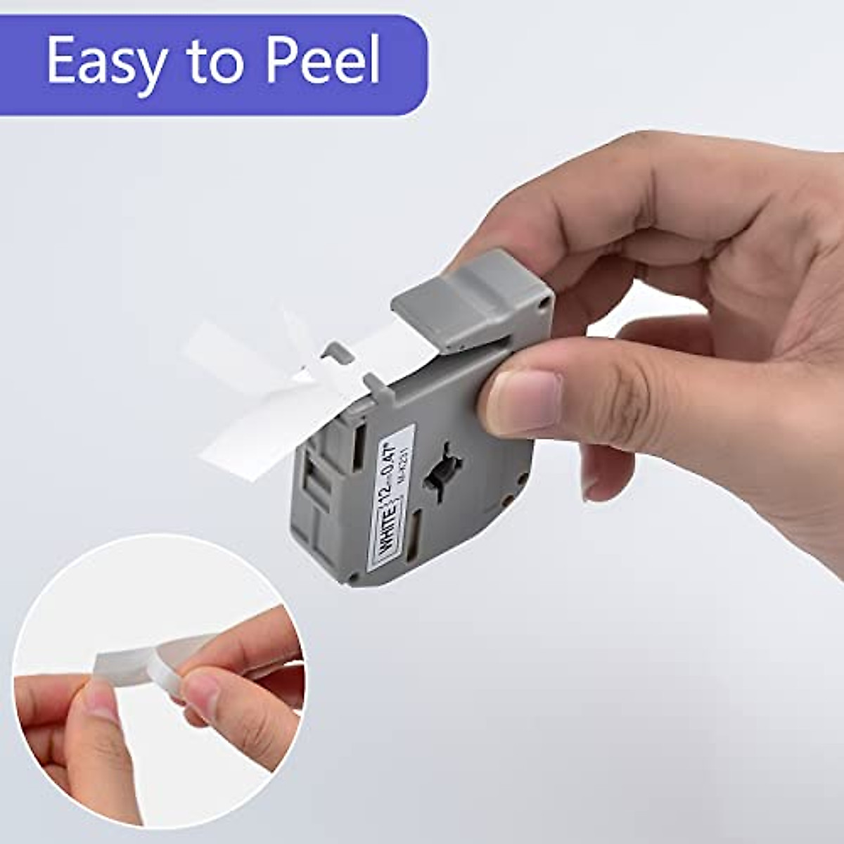 NineLeaf 2 Pack Compatible for Brother P-Touch M Tape MK131 MK231 M-K231 M231 Black on Clear/White Label Tape 1/2'' 0.47 inch (12mm) x 26.2 ft 8m Work with PT-M95 PT-90 PT-70BM PT-65 PT-85 Label Maker