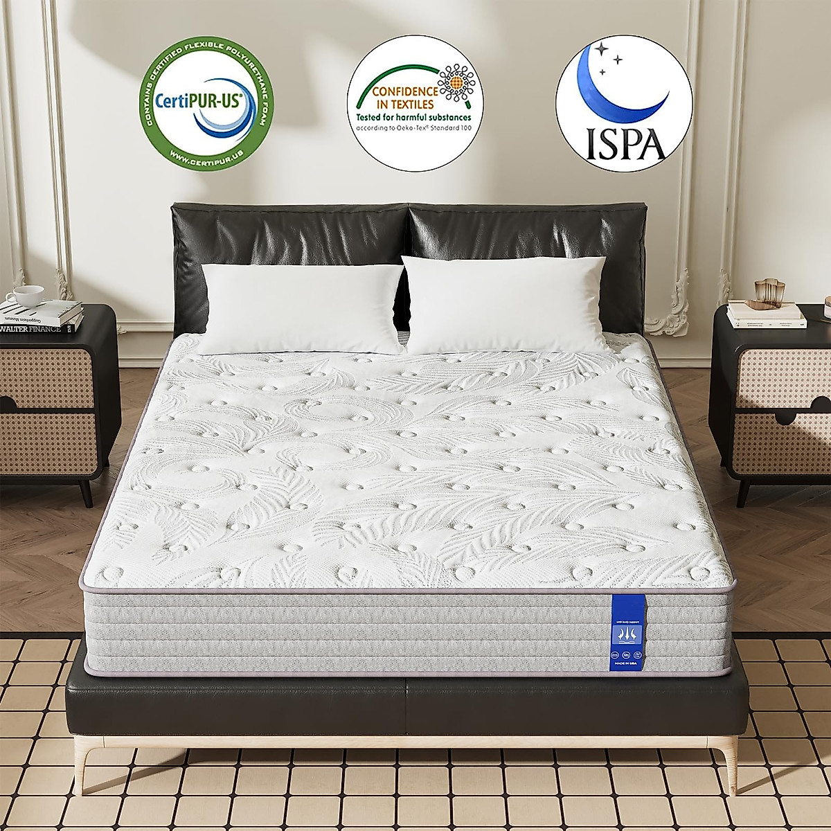 ZFHCBJ 12 Inch Queen Mattresses Gel Memory Foam Mattress,Colchones Mattress,Mattress Queen Size,Medium Firm Mattress for Good Night Sleep，Pressure Relief，CertiPUR-US Certified (Queen)