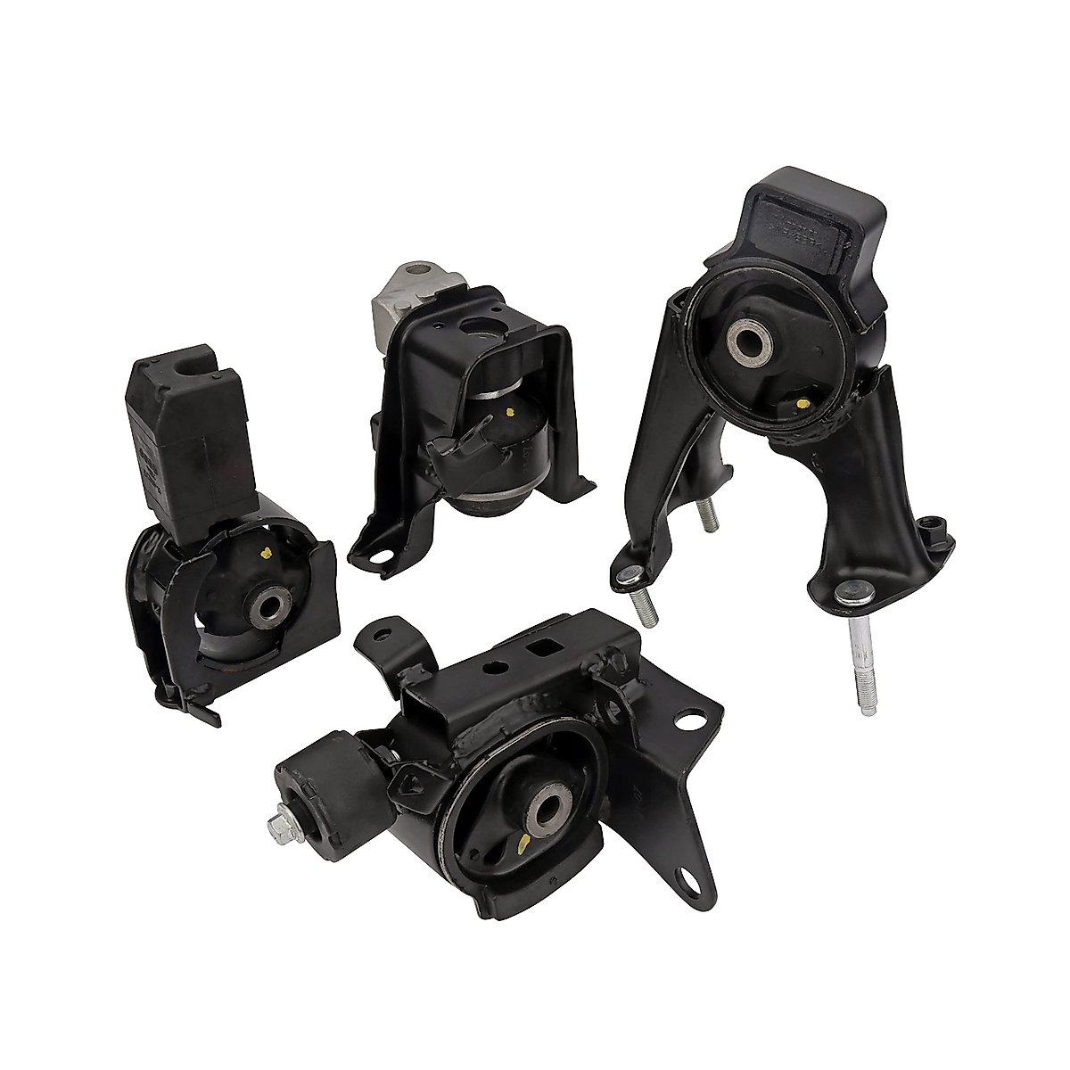 Engine Mount Set - Compatible with Corolla, Matrix, Vibe 1.8L Automatic Vehicles 2003, 2004, 2005, 2006, 2007, 2008 - Replaces A4219, A4221, A4220, A4218