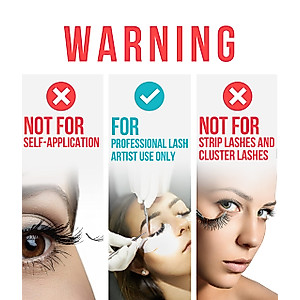 Sensitive Eyelash Extension Glue Stacy Lash 0.17fl.oz/5ml / 5-6 Sec Drying time/Retention – 4-5 Weeks/Black Adhesive/Professional Supplies