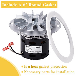 Adviace Replacement PU-076002B Combustion Blower Motor for Englander & England 25-PDVC 55-SHP10 25-PDV 25-PAH 25PDVC 55-SHP10L 55-SHP22 25-EP Pellet Stoves