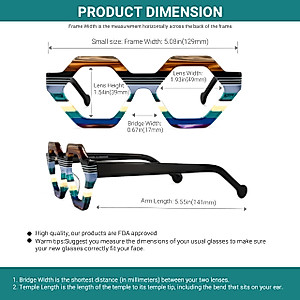 Vooglam Geometric Frame Eyeglasses for Women Ailsa