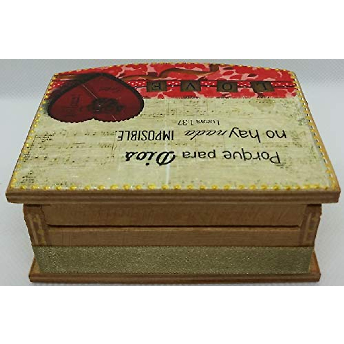 Christian Gifts Handmade Blessings Box Inspirational Faith Based Promise Scripture Bilingual Card Box Women Gift Cajitas de Promesas Regalos Cristianos Decoration Box