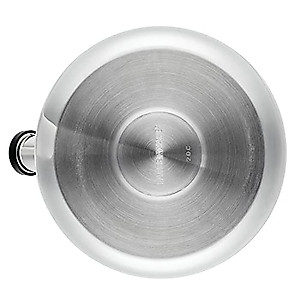 Farberware Teakettles Stainless Steel Egg-Shaped Whistling Tea Kettle, 2.3 Quart, Silver