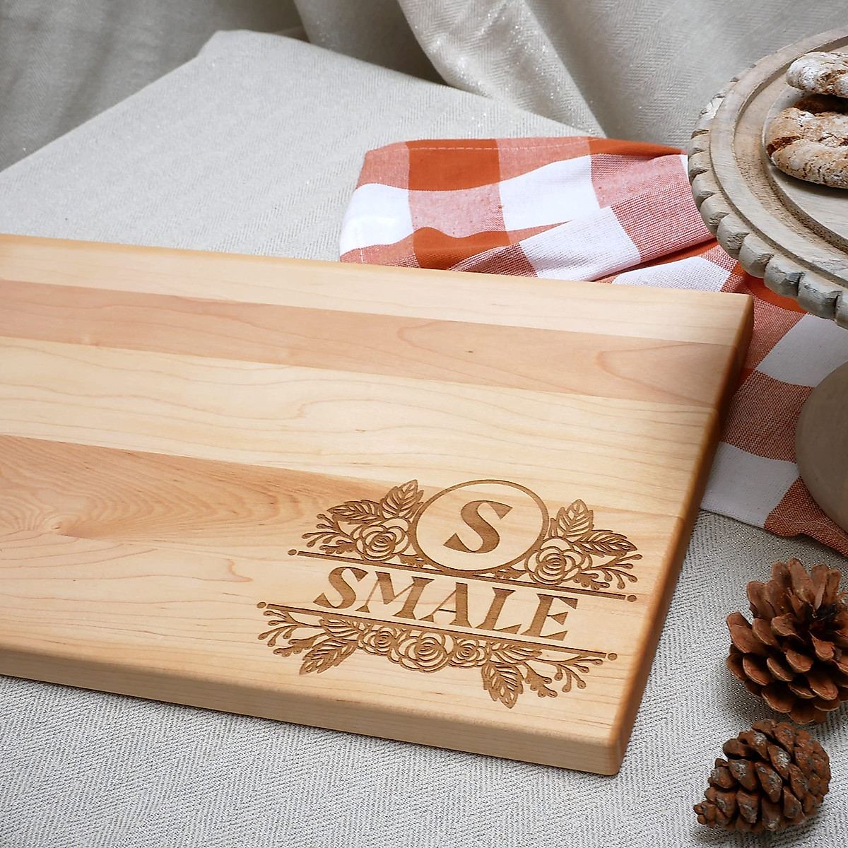 Engraved Cutting Boards Personalized Wooden Gift for Kitchen - Unique Custom Designs & Different Sizes - Personalized Engraved Wood Custom Cutting Boards for Weddings, Anniversaries & Housewarmings