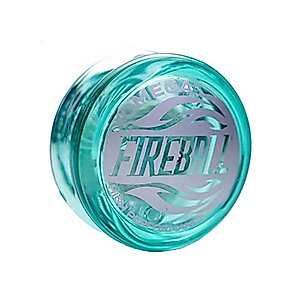 Yomega Fireball -HIGH Performance YOYOS Responsive Transaxle Yoyo, Great for Players to Perform Like Pros + Extra 2 yo yo Strings & 3 Month Warranty (Teal)