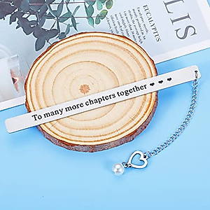 Bookmarks for Women Men Valentines Day for Him Her Anniversary Birthday Wedding Engagement Christmas Gift for Girlfriend Wife from Boyfriend Husband Cute Book Markers for Girls Book Lovers