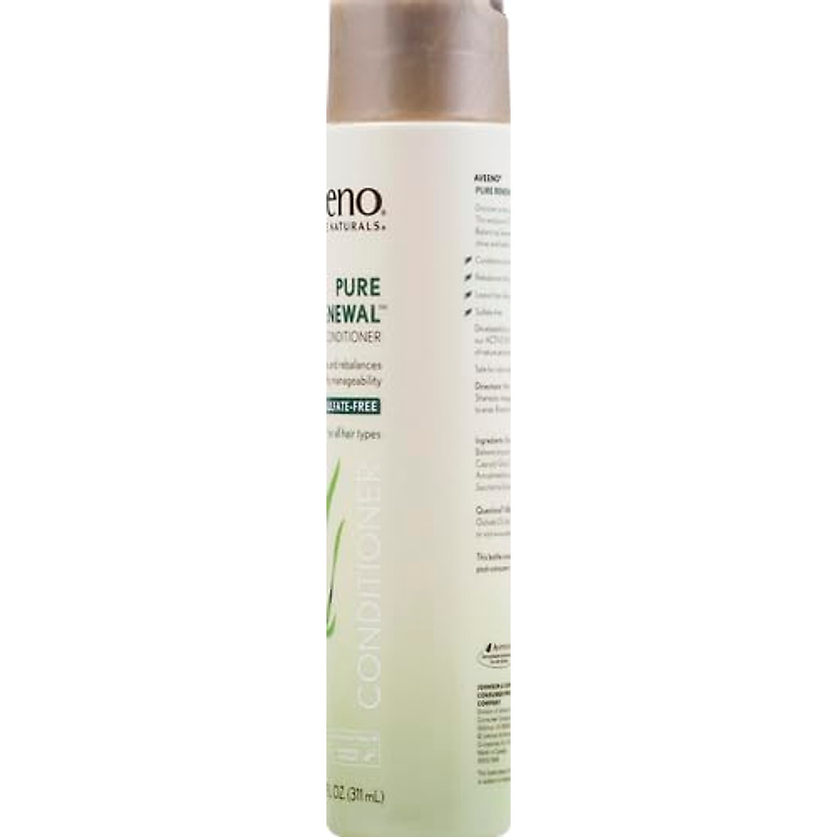 Aveeno Pure Renewal Hair Conditioner, Moisturizing Conditioner with Seaweed Extract, Sulfate-Free Formula, 10.5 fl. oz