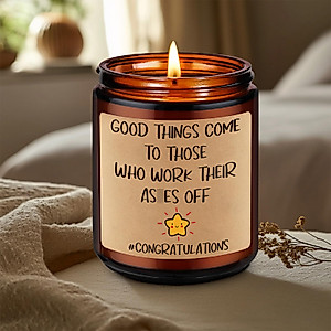 Fairy's Gift Candles - Congratulations Gifts, Job Promotion Gifts for Women Men, Friend, Coworker, Work Bestie - Funny New Job Gifts, Congrats on New Job, Congratulations on Your Promotion