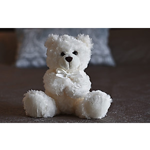 Cuddly Children's Sympathy Gift for Grieving Child, Stuffed Animal Angel Bear Plush with Gift Bag and Card for Memorial Funeral Present, Comfort Children for Loss of Loved One