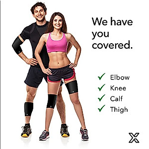 Body Helix Full Calf Support Brace for Calf Strain, Shin Splints, Tendonitis | Calf Injury Sleeve for Men and Women | HSA FSA Approved Calf Compression Shin Splint Sleeve (Black, Medium)