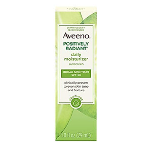 Aveeno Positively Radiant Daily Moisturizer Spf#30, 1oz, 1 Oz