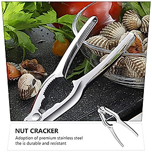BESTonZON 2 pcs Plier Opener Crackers Oyster Sheller Slip Stainless Multifunctional Tool Shell Nutcracker Practical Duty Shellfish Chestnut Clam for Leg Restaurant Heavy Non- Walnut Crab