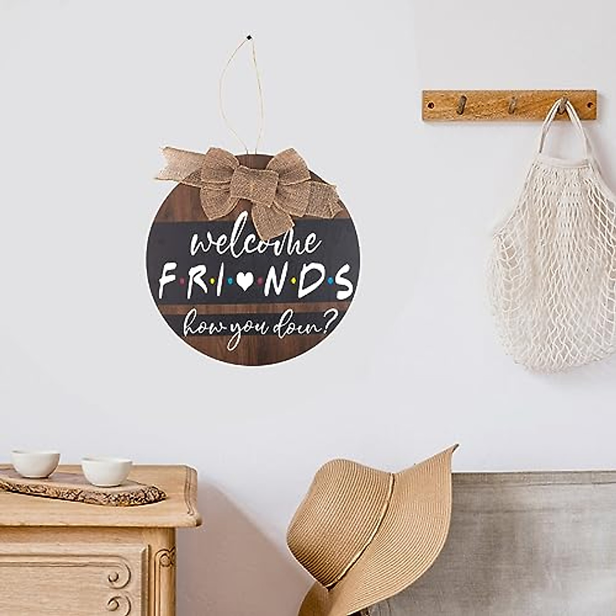 Welcome Sign for Front Door,Funny TV Show Merchandise,TV Show Gifts,Wooden Sign Front Porch Decor,Mothers Day Gifts for Mom Grandma Wife BestFriend