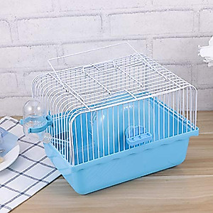 Outdoor Toys Small Animals Bed Supplies 1PC Hamster Cage Portable Practical Multifunctional Pets House Villa Cage for Chinchilla Hamster Blue Outdoor Playset