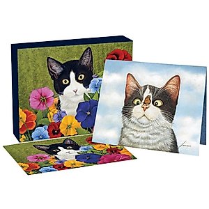 Lang American Cat Deluxe Note Card Set by Lowell Herrero,