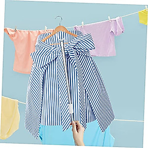 Cabilock 3pcs Picking Steel Supplies Shelf Clothes Long Outdoor Hanger Clothesline Retractable High for Stainless Pole Curtain Splicing Hook Garment Pull Clo Reach Clothing Reacher