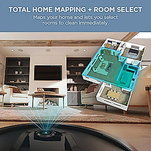 Shark IQ Robot Vacuum AV1002AE with XL Self-Empty Base, Self-Cleaning Brushroll, Advanced Navigation, Wi-Fi, Compatible with Alexa, 2nd Generation